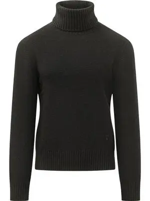 AMI Paris Cashmere & Wool Pullover - Black