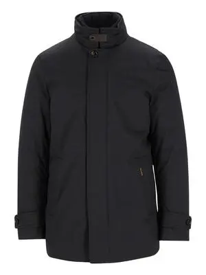 MOORER Polyamide And Polyurethane Coat - Navy