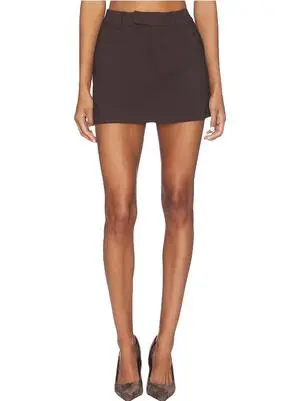 MORE TO COME Miley Mini Skirt - Brown
