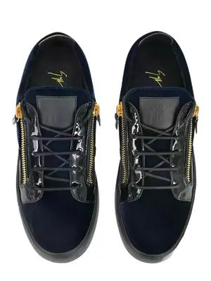 GIUSEPPE ZANOTTI Frankie Velvet Sneakers - Blue