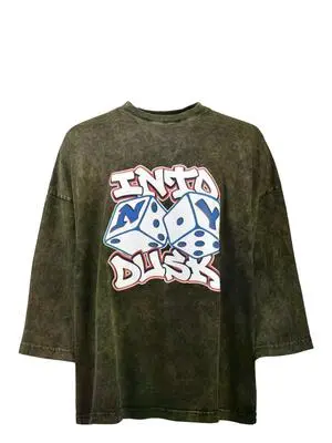 INTODUSK Cee-lo Graphic-print Wide-fit T-shirt - Black