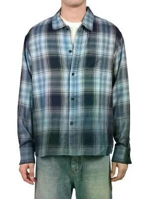 CEDARWOOD Dusk Check Flannel Shirt - Blue