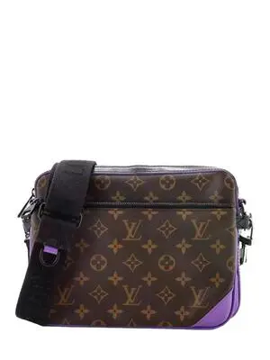 LOUIS VUITTON Trio Messenger Bag Macassar Monogram Canvas Crossbody - Brown