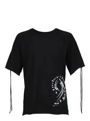 UNDER THE SIGN Uts Chronicles Printed Patchwork T-shirt - Black