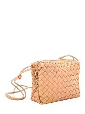 Bottega Veneta Loop Intrecciato Nappa Cross Body Bag - Neutrals