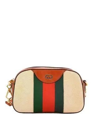 Gucci Vintage Web Camera Crossbody Bag - Brown