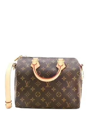 LOUIS VUITTON Monogram Canvas Speedy Bandouliere 25 Satchel - Brown