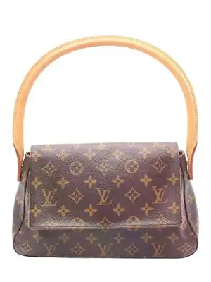 LOUIS VUITTON Monogram Mini Looping Shoulder Bag - Brown