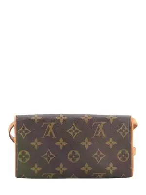 LOUIS VUITTON Monogram Canvas Twin Pm Bag - Brown