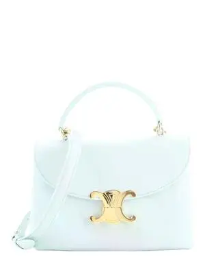 Celine Celine Nino Top Handle Bag Leather Teen Satchel Blue
