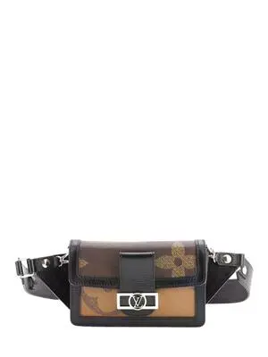 LOUIS VUITTON Dauphine Bumbag Reverse Monogram Giant Belt Bag - Black