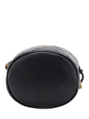 Gucci Gg Marmont Matelasse Leather Mini Bucket Bag - Black