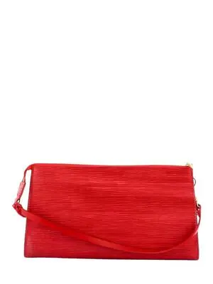 LOUIS VUITTON Pochette Accessoires Epi Leather Clutch Bag - Red