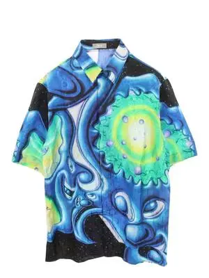 Dior X Kenny Scharf 2010s Short-sleeve Shirt - Blue