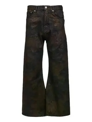 CEDARWOOD Saunter Cut Aged-effect Jeans - Brown