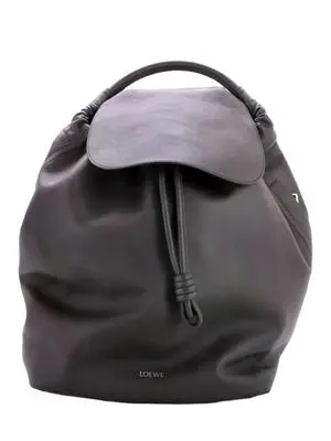Loewe Flamenco Leather Backpack - Grey