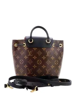LOUIS VUITTON Montsouris Nm Monogram Canvas With Leather Backpack - Brown