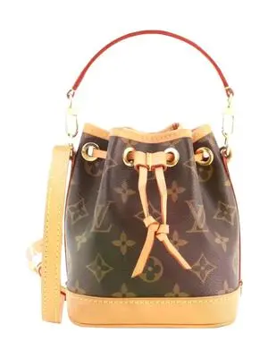 LOUIS VUITTON Monogram Canvas Bucket Bag - Brown