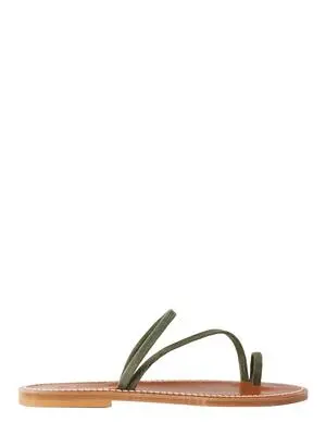 K.JACQUES Actium Snake-effect Leather Sandals - Multicolor