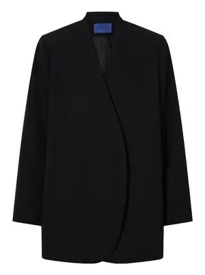 Sharon Wauchob Wool Blend Asymmetric Blazer - Black
