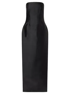 Solace Pleated Satin-twill Gown - No