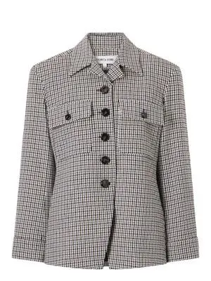 Veronica Beard Houndstooth Blazer - Gray