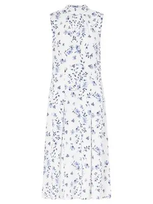 EMILIA WICKSTEAD Sleeveless Standcollar Midi Dress - No