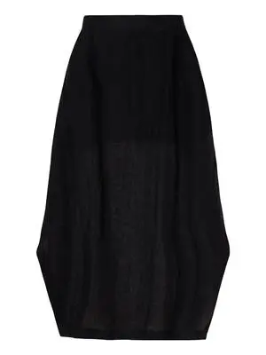 Le Kasha Lightweight Midi Skirt - Black