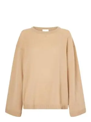 ALLUDE Crewneck Knit Sweater - No