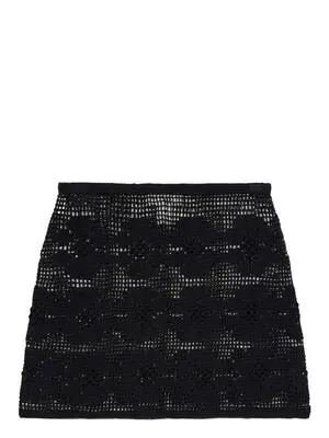 Calle Del Mar Calle Del Mar Daisy Chain Crocheted Mini Skirt No