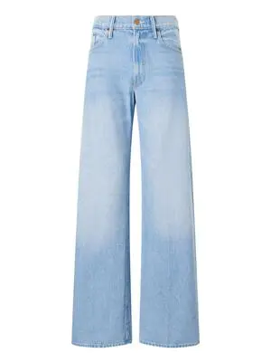 MOTHER The Whip Skimp Mid-rise Wide-leg Jeans - Blue