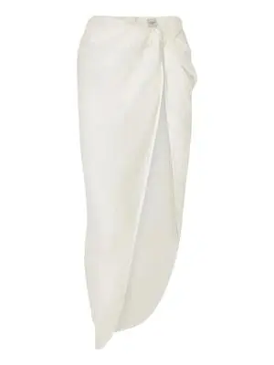 Le Kasha Qaraya Knot-detail Linen Maxi Skirt - No
