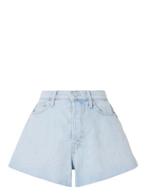 MOTHER High-waisted Denim Shorts - White