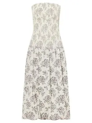 KALLMEYER Kallmeyer Roseprint Sleeveless Long Dress