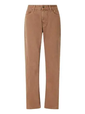KALLMEYER Adina Low-Rise Straight-Leg Jeans Brown