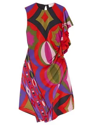 Emilio Pucci Printed Jersey Mini Dress - No