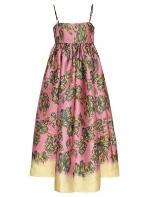 ALEMAIS Faye Floral Midi Dress - Multicolor
