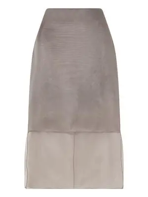 Brandon Maxwell Silk-organza Midi Skirt - No