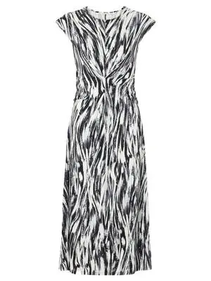 Proenza Schouler Printed Stretch-jersey Midi Dress - Gray