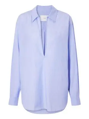 SSSTEIN Skipper Cotton Shirt - Blue