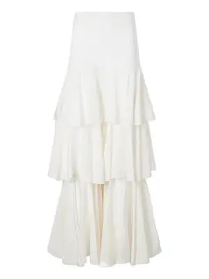 Sharon Wauchob Ruffled Silk Wide-leg Pants No