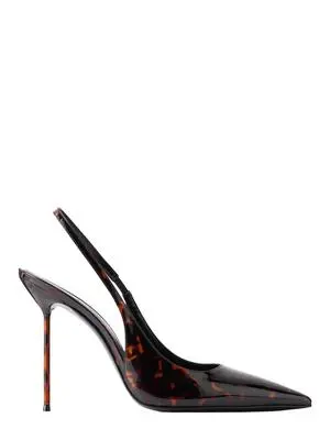 Paris Texas Patent-leather Slingback Pumps - Black