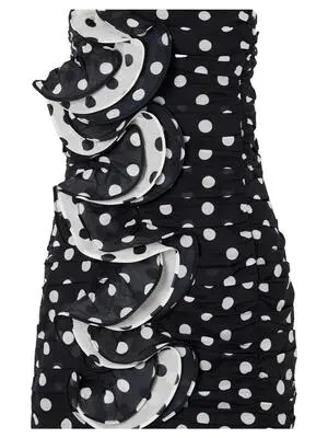 Charo Ruiz Ibiza Ruffled Polka-dot Cotton-blend Voile Mini Dress - No