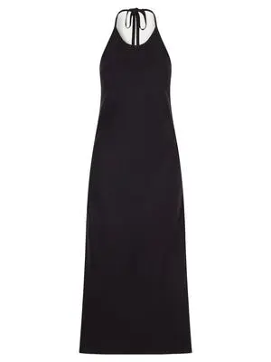 JAMES PERSE Halter Linen Dress - Black