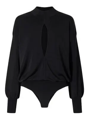 Galvan Turtleneck Bodysuit - Black