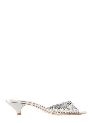 LOEFFLER RANDALL Metallic-leather Mules - No