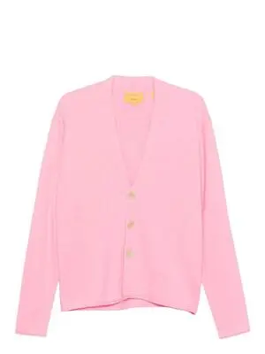Guest In Residence V-neck Button-up Cardigan - Pink