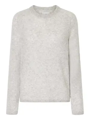 THE ELDER STATESMAN Knitted Cashmere And Silk-blend Sweater - Grey