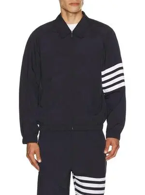 Thom Browne Thom Browne Zip Front Raglan Coach Jacket Navy