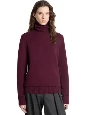 Michael Kors Joan Cashmere Turtleneck Sweater - Red